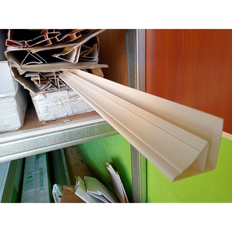 Jual List profil PVC list tembok PVC lebar 3cm | Shopee Indonesia