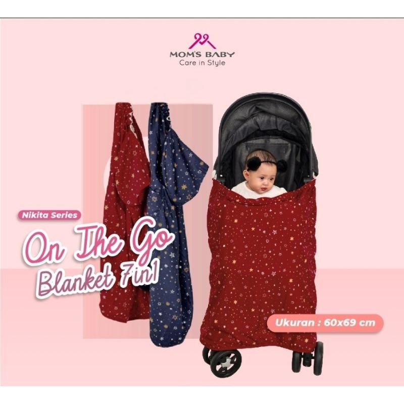 Jual Mom's Baby On The Go Baby Blanket Multifungsi 7 in 1 Selimut ...