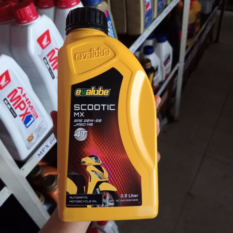 Jual OLI MESIN 4T EVALUBE MATIC SCOOTIC MX 20w-50 METIK 800ml 0,8 L ...