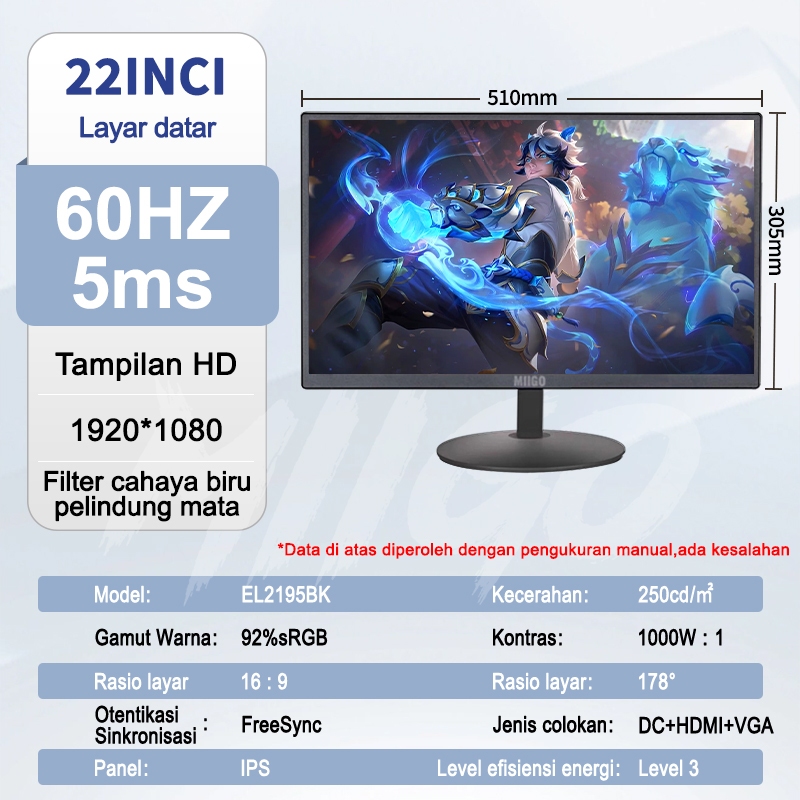 Jual MIIGO- Monitor, Monitor Game Profesional, Monitor 24 Inci ...
