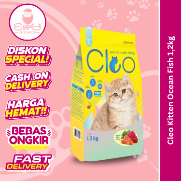 Jual CLEO kitten Ocean fish Flavor 1,2kg | Shopee Indonesia
