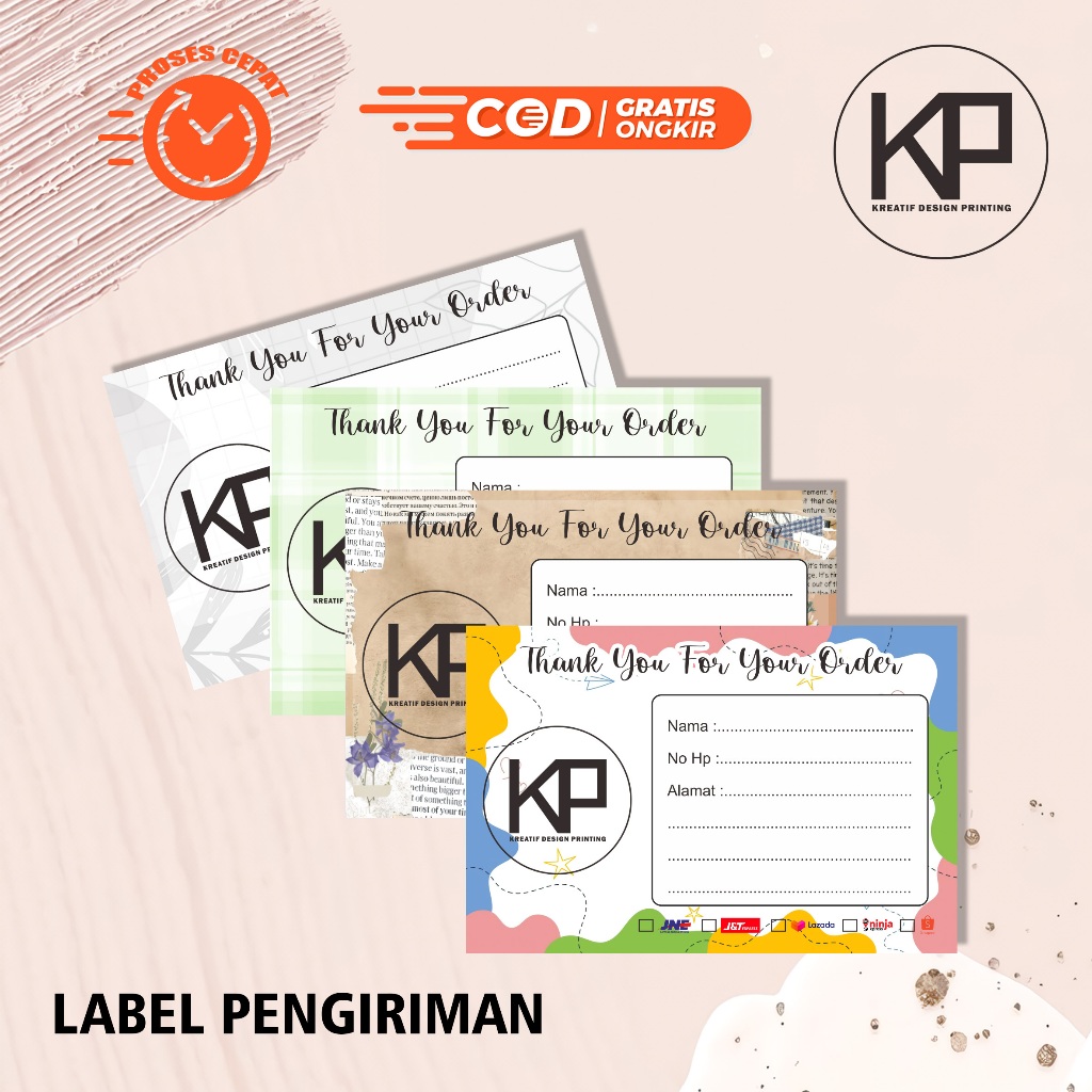 Jual Cetak Stiker Label Pengiriman Barang | Stiker Label Pengiriman ...