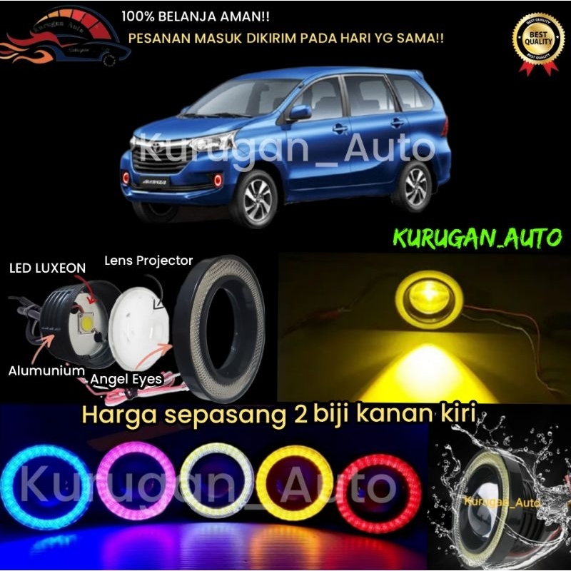 Jual FOGLAMP ANGEL EYES LED KUNING AVANZA OLD | Shopee Indonesia