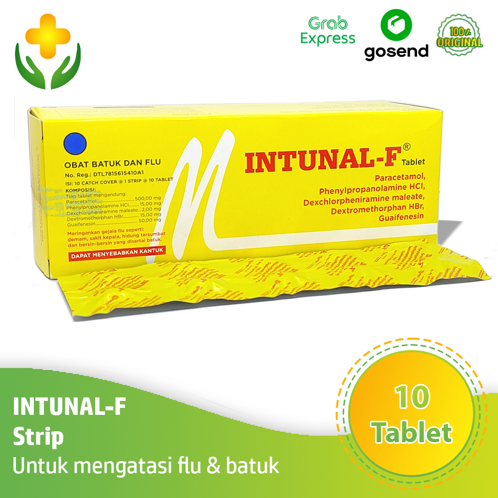 Jual Intunal F 10 Tablet Obat Demam Pilek Batuk Flu Intunal-F Strip ... Jual Intunal F 10 Tablet Obat Demam Pilek Batuk Flu Intunal-F Strip ...