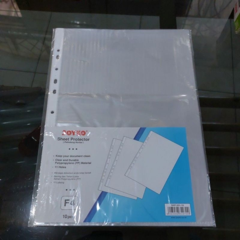 Jual PP pocket sheet protector/ Plastik odner F4 Joyko | Shopee Indonesia