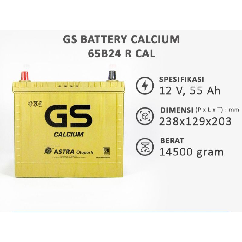 Jual Aki/battery mobil Toyota Avanza Rush Xenia Terios dll tipe 65B24R ...