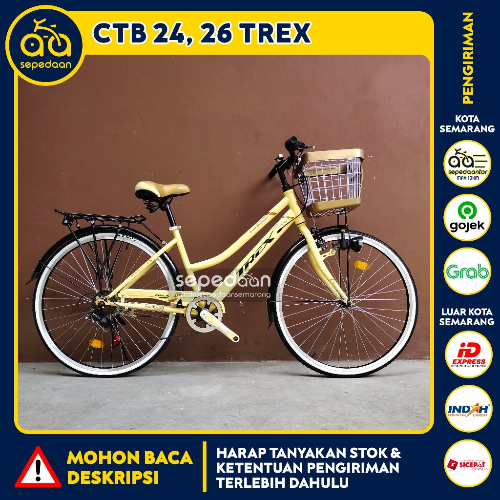 Jual Sepeda MINI/CTB 26" TREX - Sera Shimano Cewek Perempuan 2 (CARGO ...