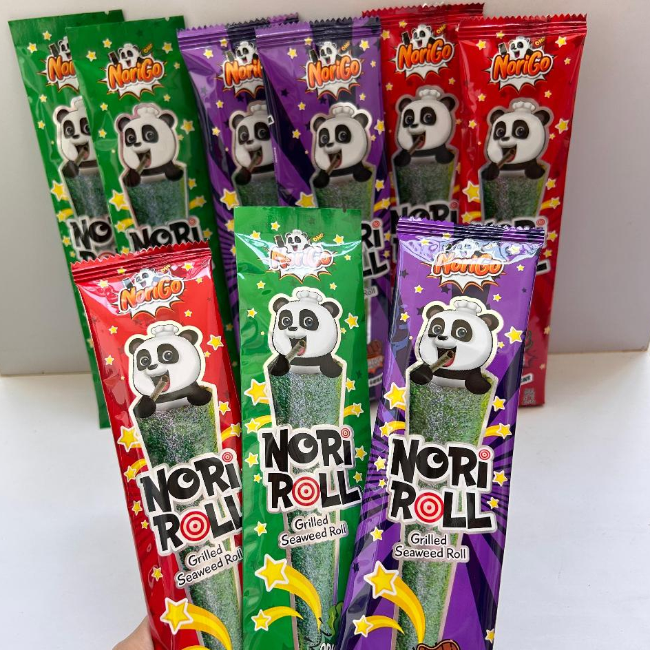 Jual (NORI GO) NORI ROLL 1 BOX ISI 12PCS SNACK RUMPUT LAUT | Shopee ...