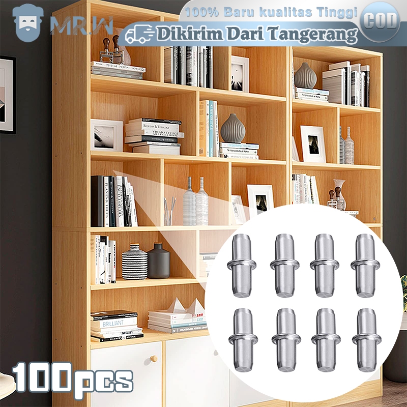 Jual 100pcs/Set Ambalan Penyangga Kayu 20x6mm Ambalan Duplo Besi Pin ...