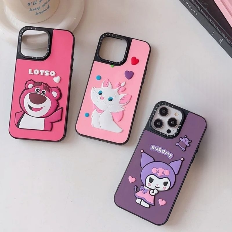 Jual Lotso / Marie Cat / Kuromi Casetfy Case iPhone 11 12 13 14 15 Pro ...