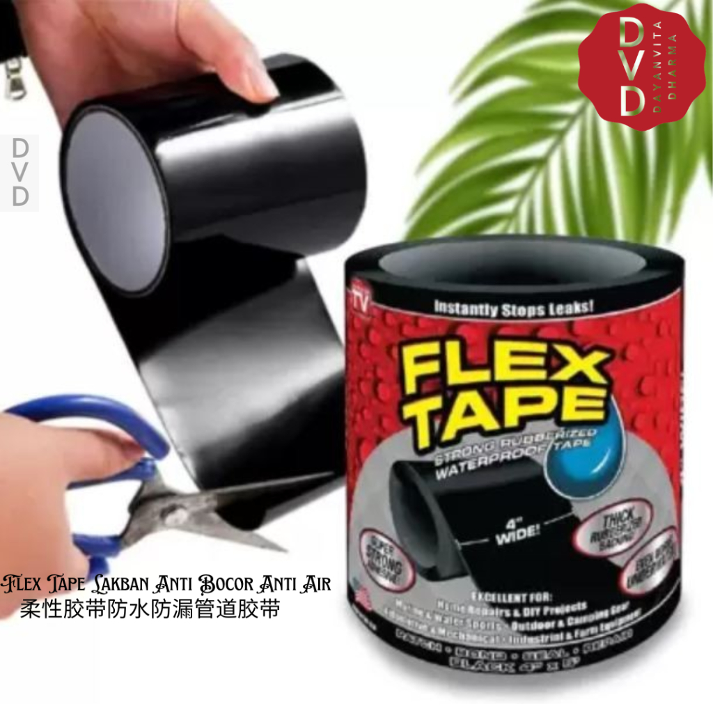 Jual Flex Tape Lakban Anti Bocor Anti Air - Lakban Pipa Isolasi Waterproof | Shopee Indonesia