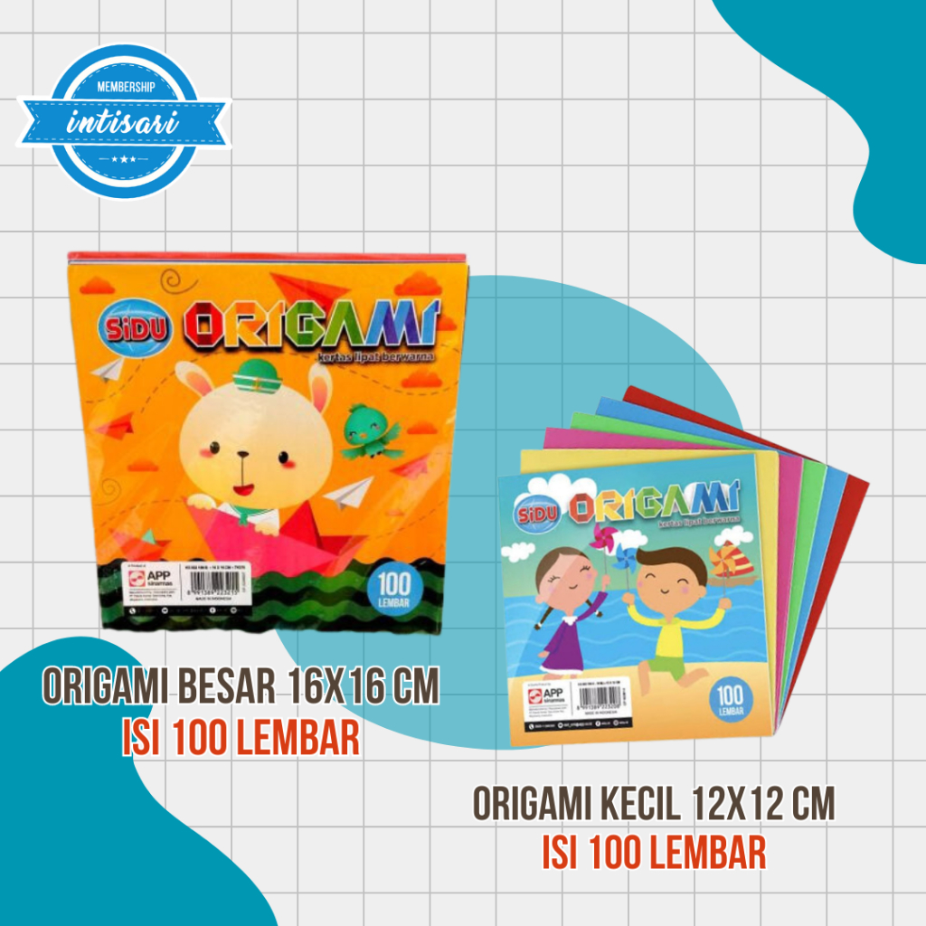 Jual Kertas ORIGAMI - 16X16 cm ( BESAR ) & 12X12 cm ( KECIL ) - ( PACK ...