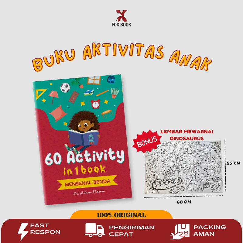 Jual Buku Aktivitas Anak - 60 Activity in 1 Book - Mengenal Benda Di ...