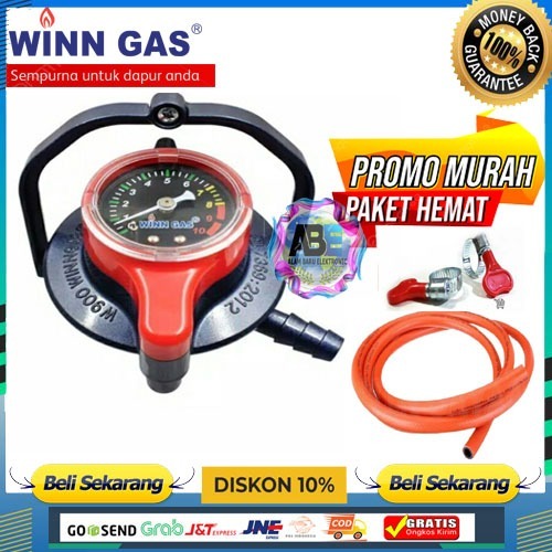 Jual Winn Gas W900-M Regulator LPG / Regulator Winn Gas W 900 M - Meter ...