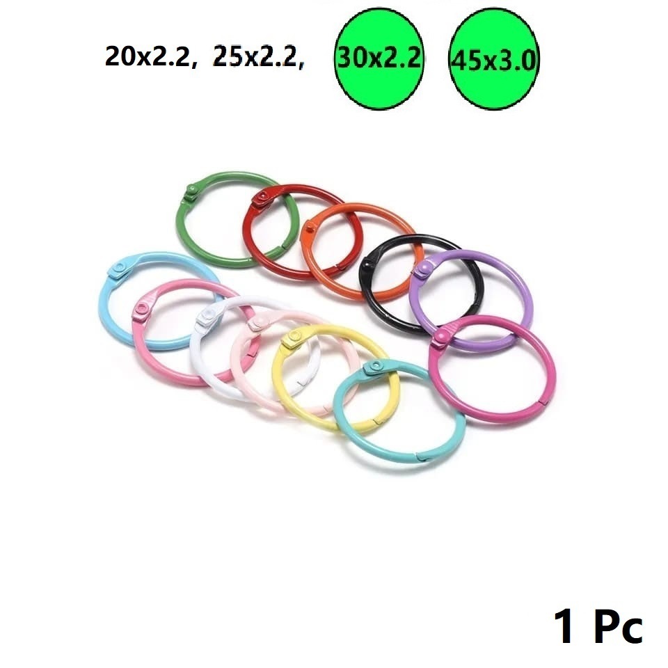 Jual Ring Buka Tutup Warna-Warni Besi 30-45mm Harga/1Pc | Shopee Indonesia