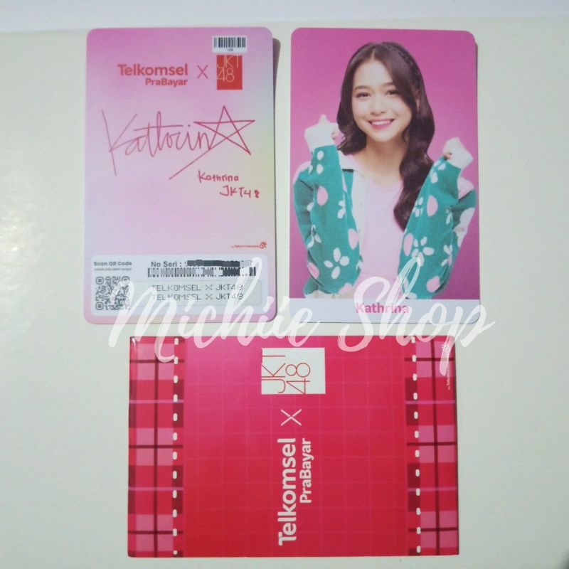 Jual Photocard Kathrina JKT48 x Telkomsel Official + Digital Content | Non Kuota (Cek Deskripsi ...
