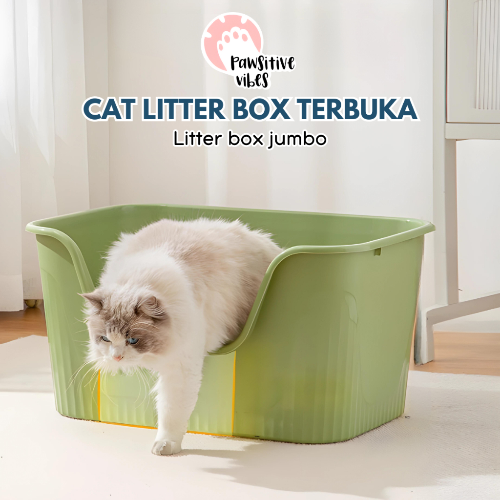 Jual Cat Litter Box Besar Model Terbuka Free Sekop - Tempat Kotoran ...