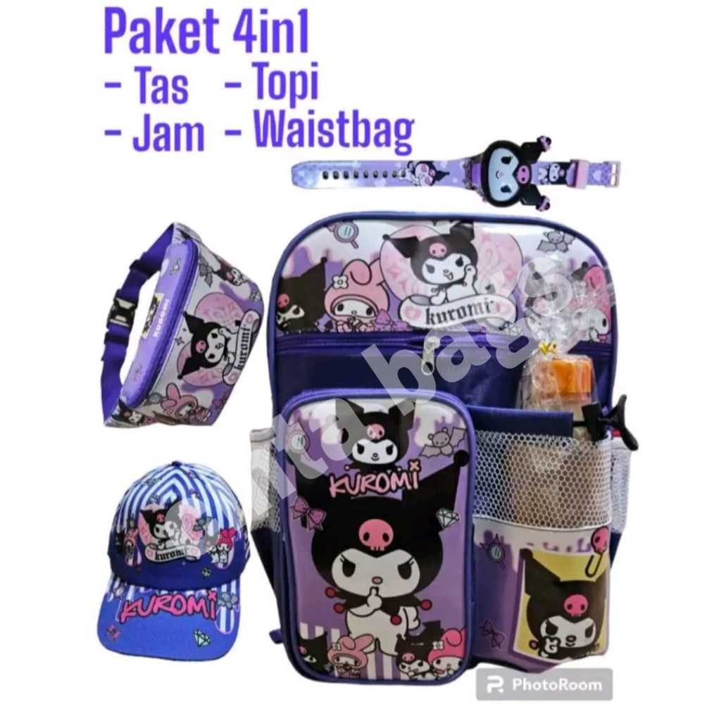 Jual Tas Ransel kuromi Paket Tas Sekolah Sanrio Ransel anak karakter Tas Cinnamoroll / Tas ...