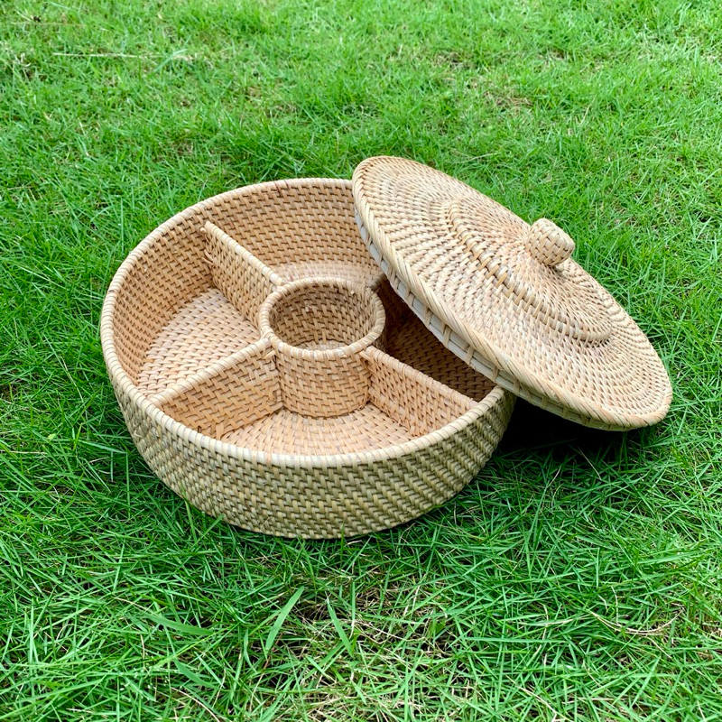 Jual rattancraft | tempat snack rotan | box organizer rotan ...