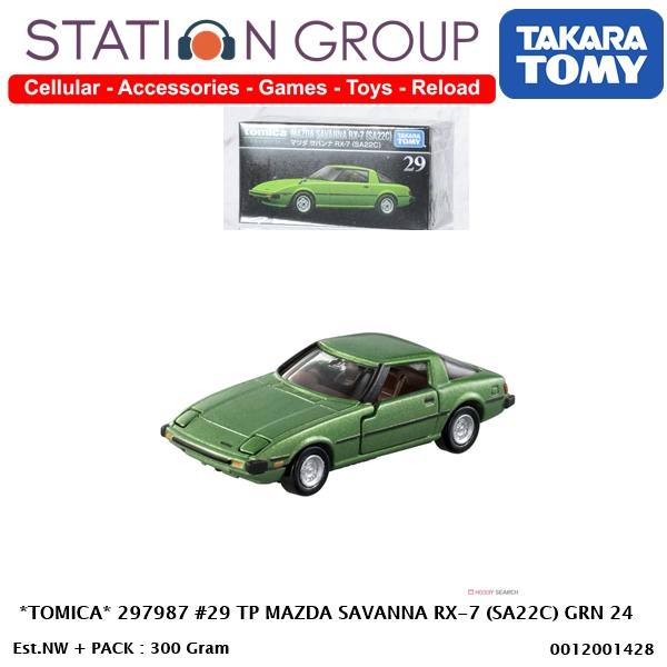 Jual TOMICA 297987 #29 TP MAZDA SAVANNA RX-7 (SA22C) GREEN 24 - DIECAST | Shopee Indonesia