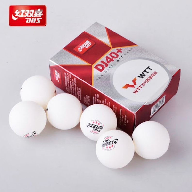 Jual ORIGINAL DHS WTT DJ4 Plus 3 Star ITTF World Tour Bola Pingpong Tenis Meja Warna Putih KODE ...