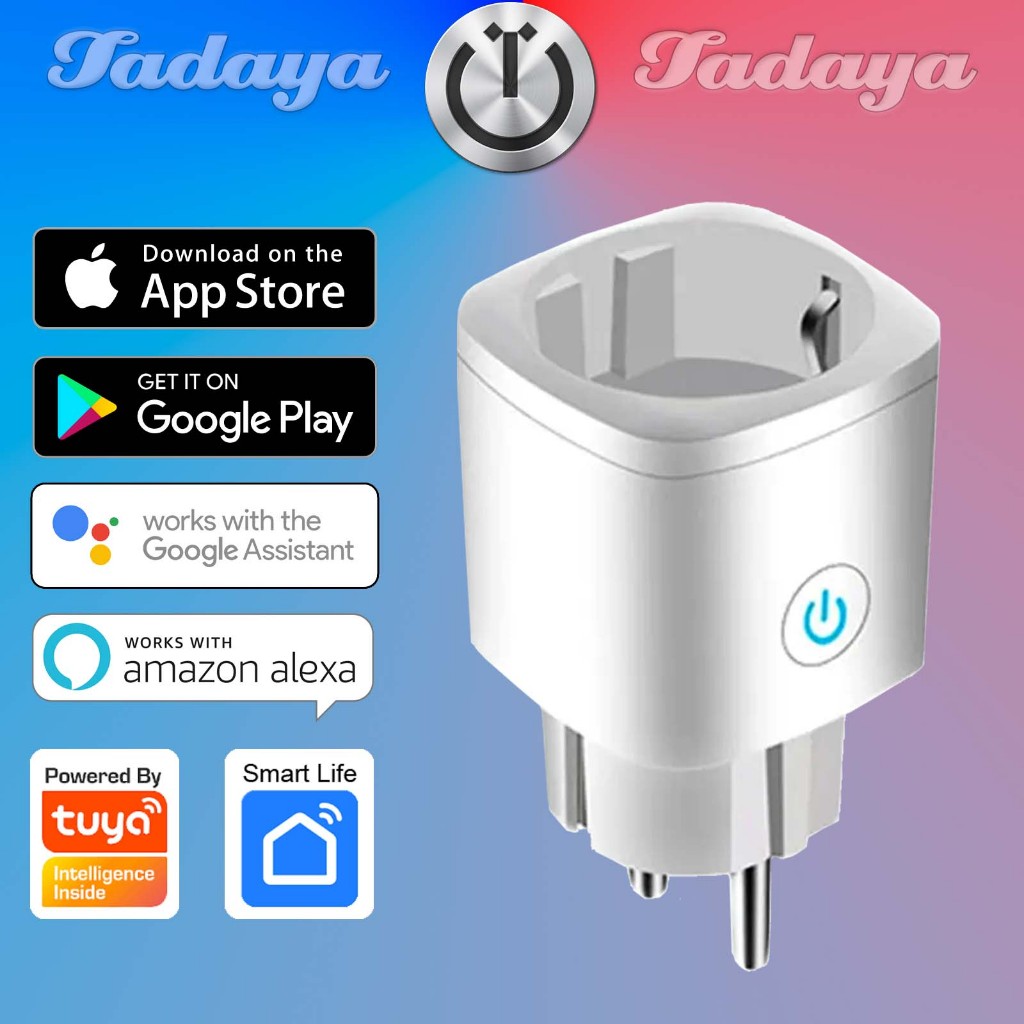 Jual Smart Plug App Tuya Wireless Wifi Sockets Remote Control Outlet ...