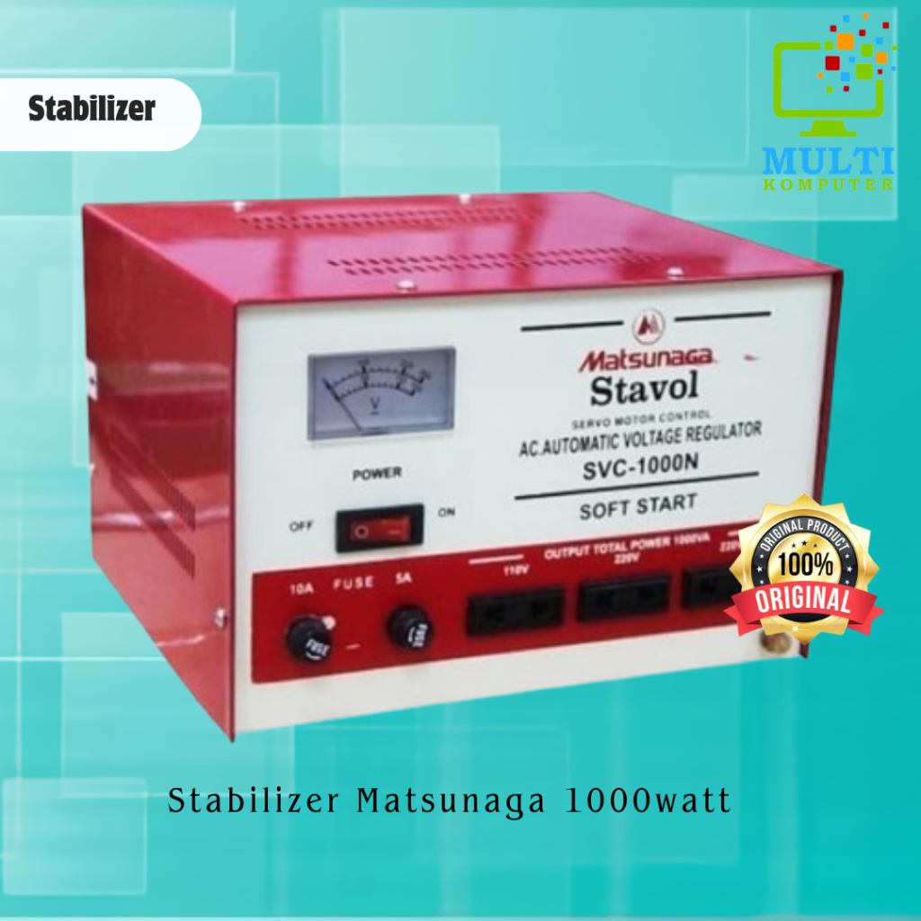Jual Stabilizer Matsunaga 1000watt 1000 Watt 1000w Stavol Svc 1000n | Shopee Indonesia