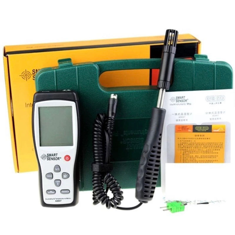 Jual Digital Humidity Temperature Meter K Type Thermocouple Thermometer ...