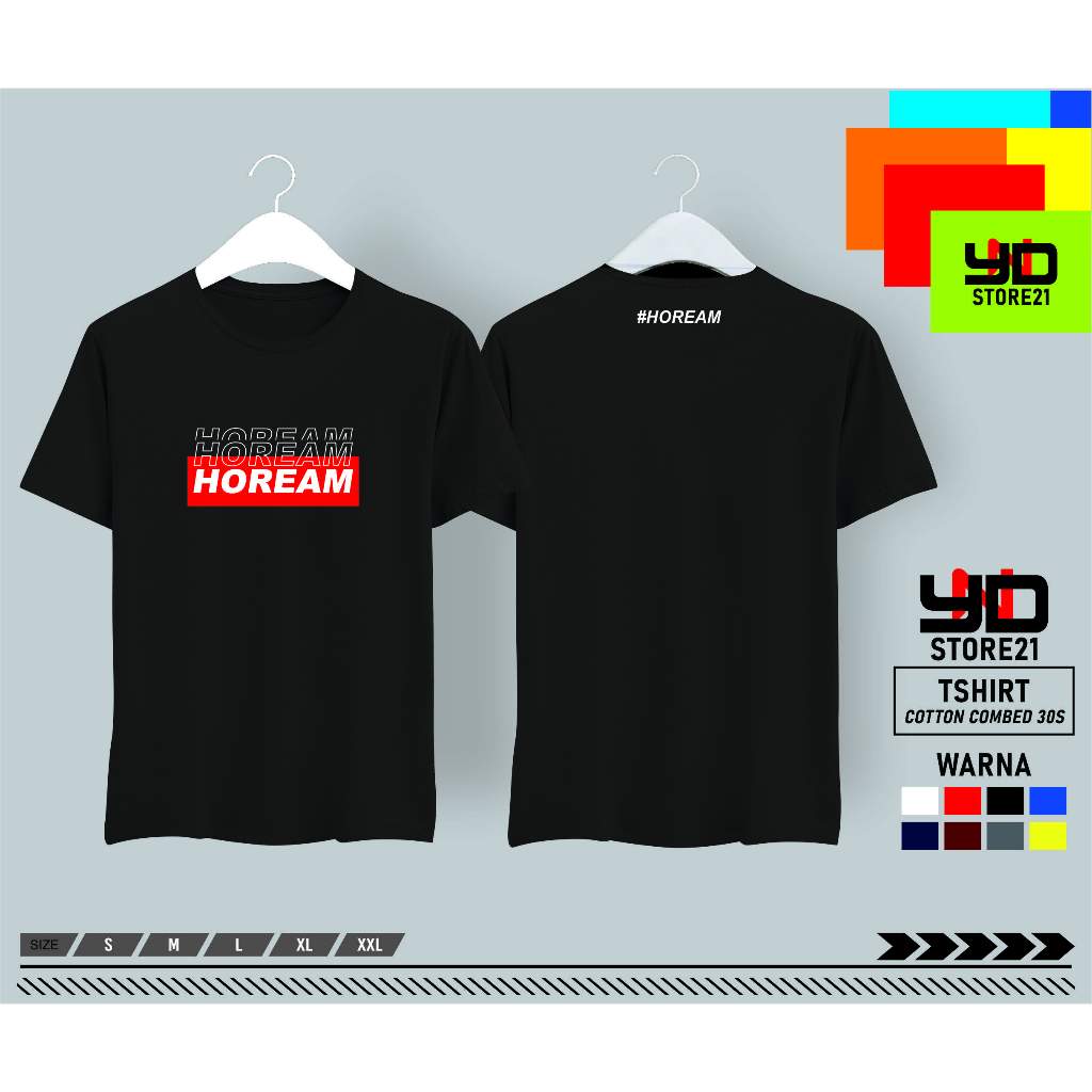 Jual KAOS VIRAL TERBARU HOREAM II PAKAIAN DISTRO SATUAN | Shopee Indonesia