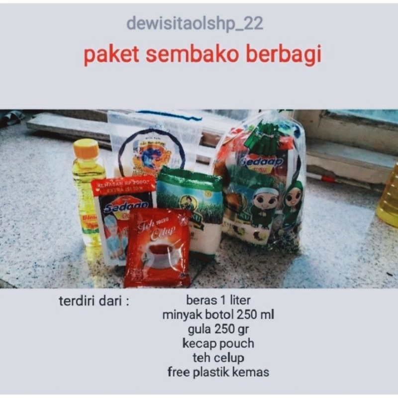 Jual paket sembako mini plastik karakter | Shopee Indonesia