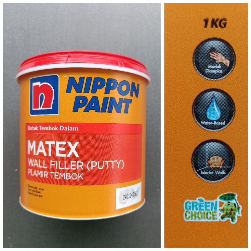 Jual Matex 1 kg Nippon Paint Plamir Dempul Tembok Wall Filler | Shopee Indonesia