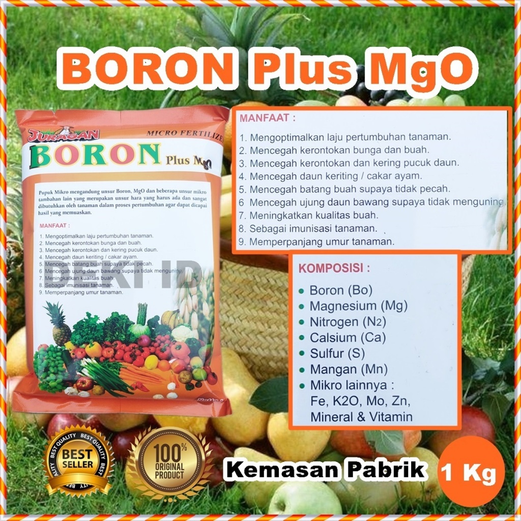 Jual Pupuk Boron Plus MgO 1 Kg Magnesium Juragan Micro Fertilizer ...
