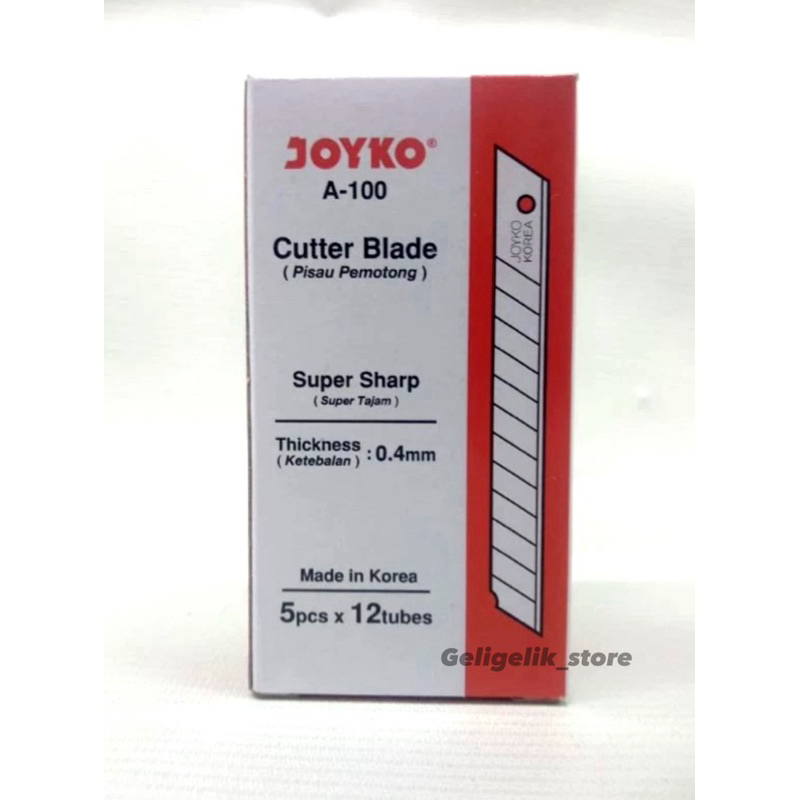 Jual ISI CUTTER KECIL A100 JOYKO (PCS) | Shopee Indonesia