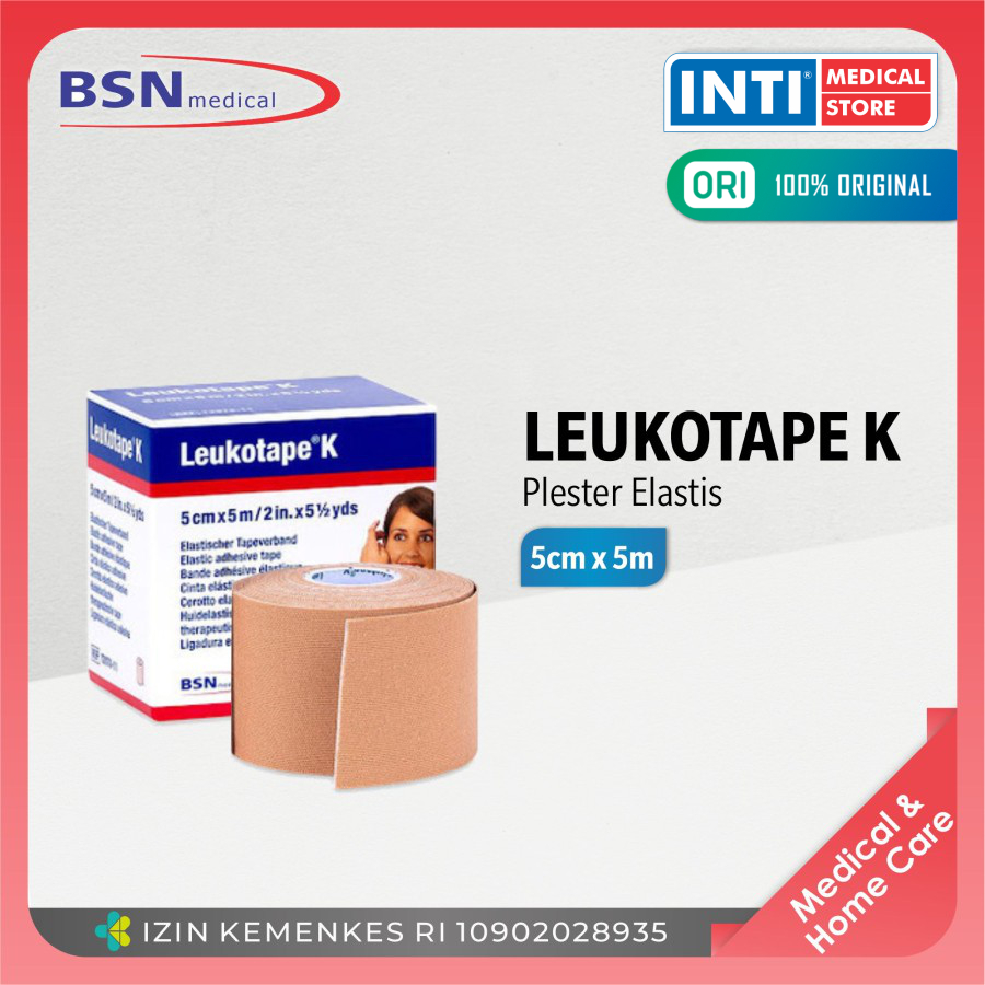 Jual BSN | Leukotape K 5cm x 5m | Plester Elastis | Kinesio Tape | Shopee Indonesia