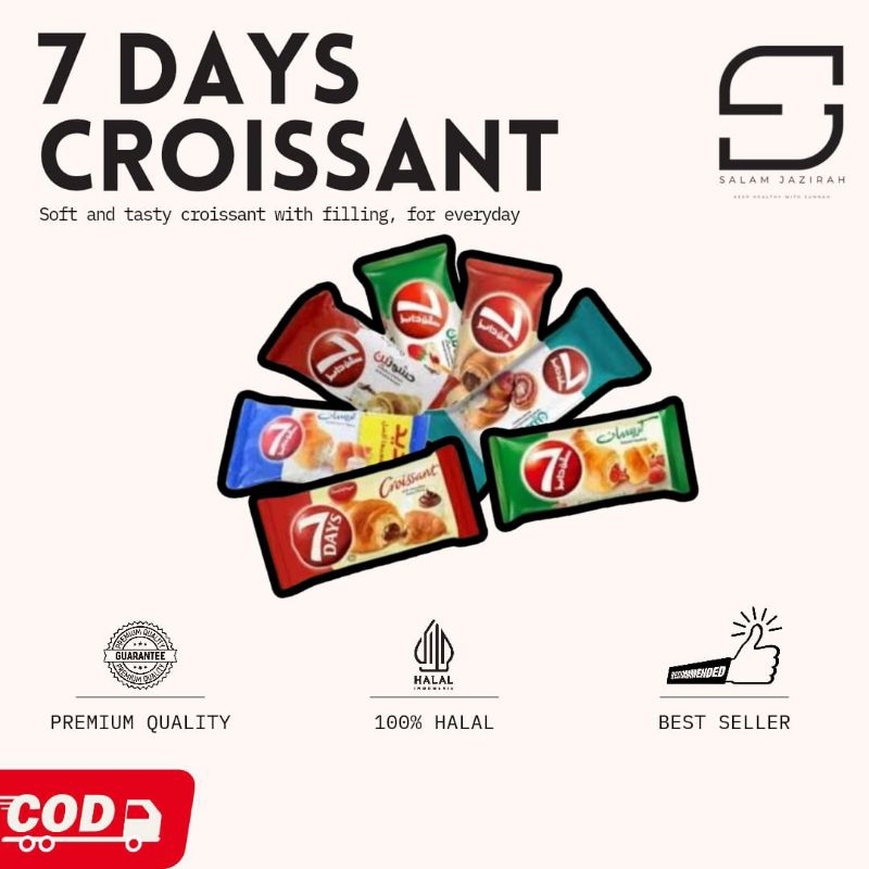 Jual 7 Days Croissant Arab Saudi | PO Arab Saudi | New Varian Rasa ...