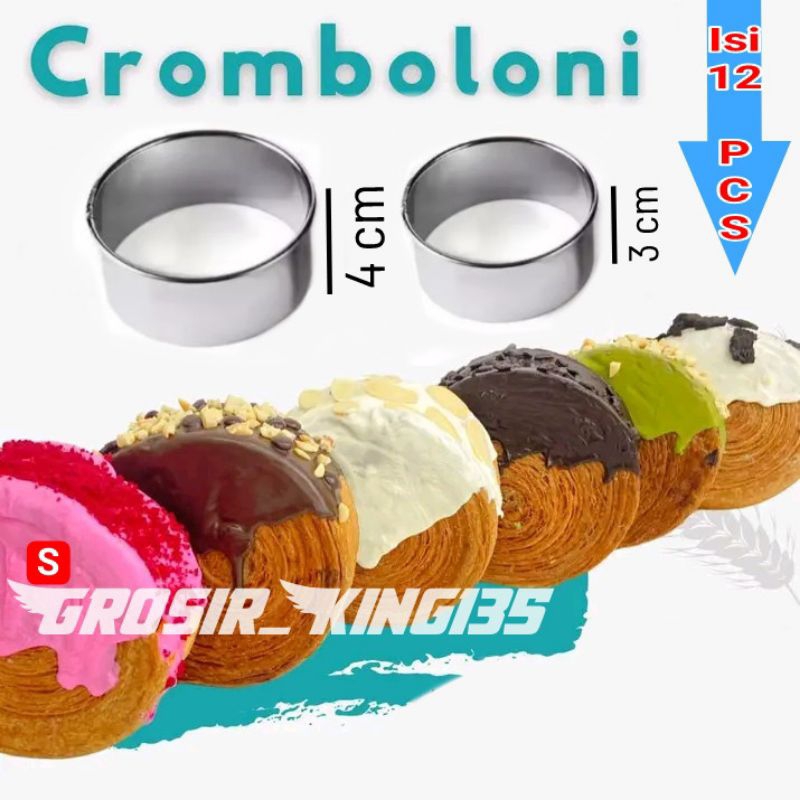 Jual 12 Pcs ring roti bulat Cromboloni / ring burger/ ring cutter ...
