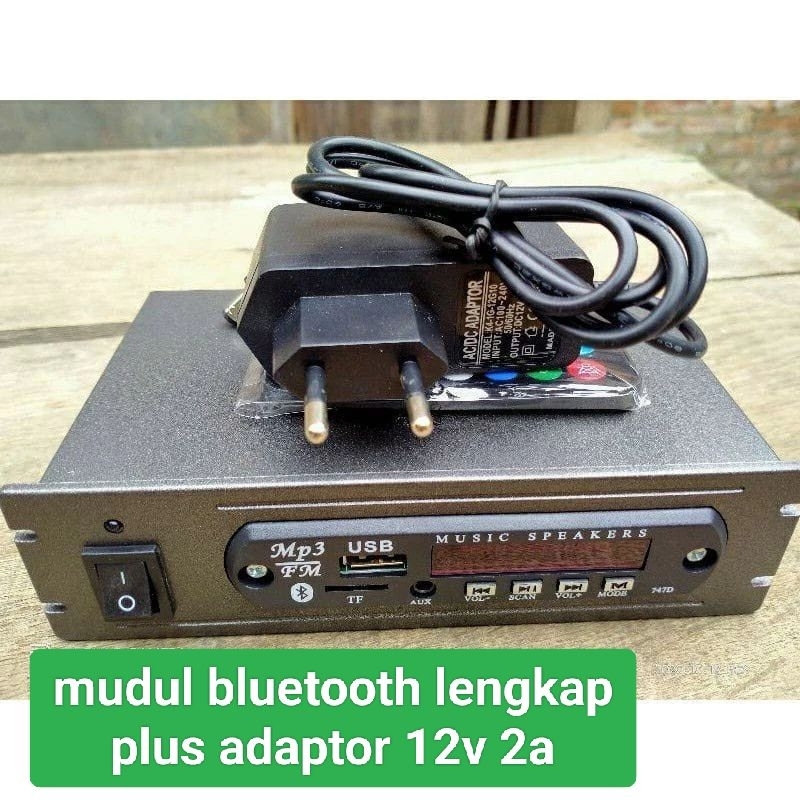 Jual rakitan modul mp3 bluetooth lengkap siap pakai dengan adaptor 12v ...