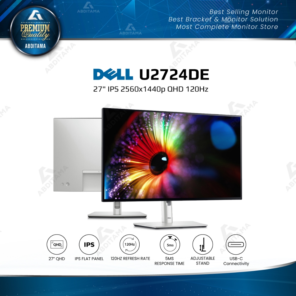 Jual Monitor Dell Ultrasharp U2724DE 27" IPS 2560x1440p QHD 120Hz ...