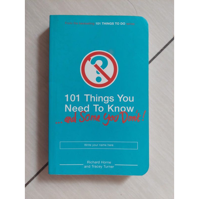 Jual BUKU IMPORT BERWARNA & BERGAMBAR 101 THINGS YOU NEED TO KNOW AND ... Jual BUKU IMPORT BERWARNA & BERGAMBAR 101 THINGS YOU NEED TO KNOW AND ...
