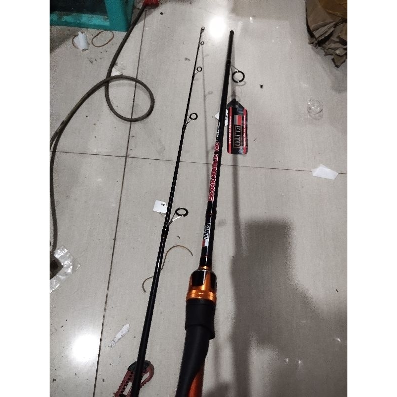 Jual joran pancing elito shakanale 165 180 solid carbon fuji ring ...