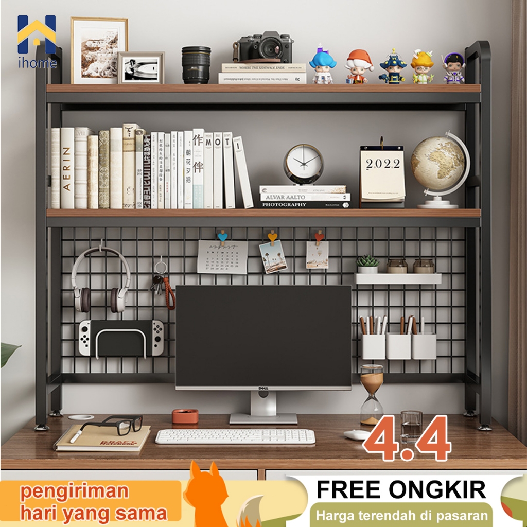 Jual IH Rak Desktop Storage Rak Meja Stationery Rak Buku Desktop Rak ...