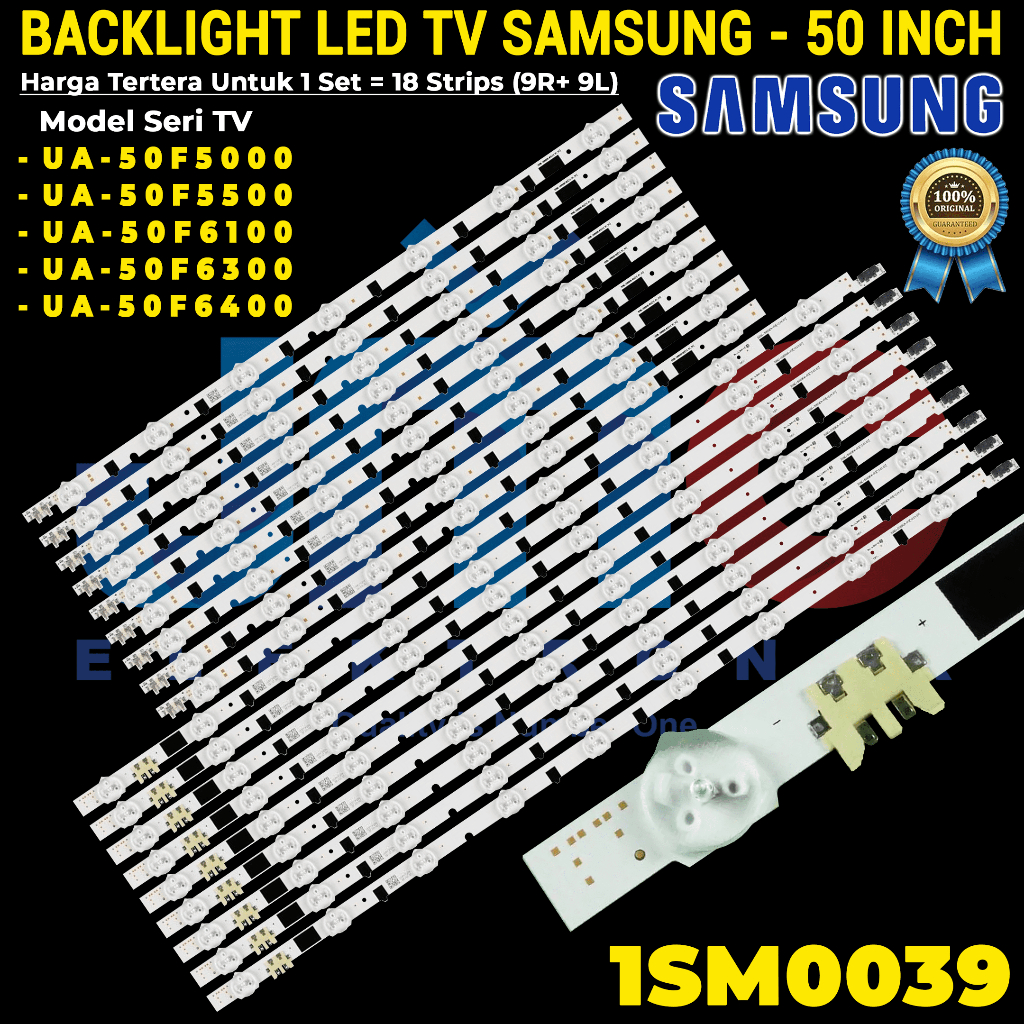 Jual Backlight TV SAMSUNG 50 Inch UA50F5000 UA50F5500 UA50F6300 ...