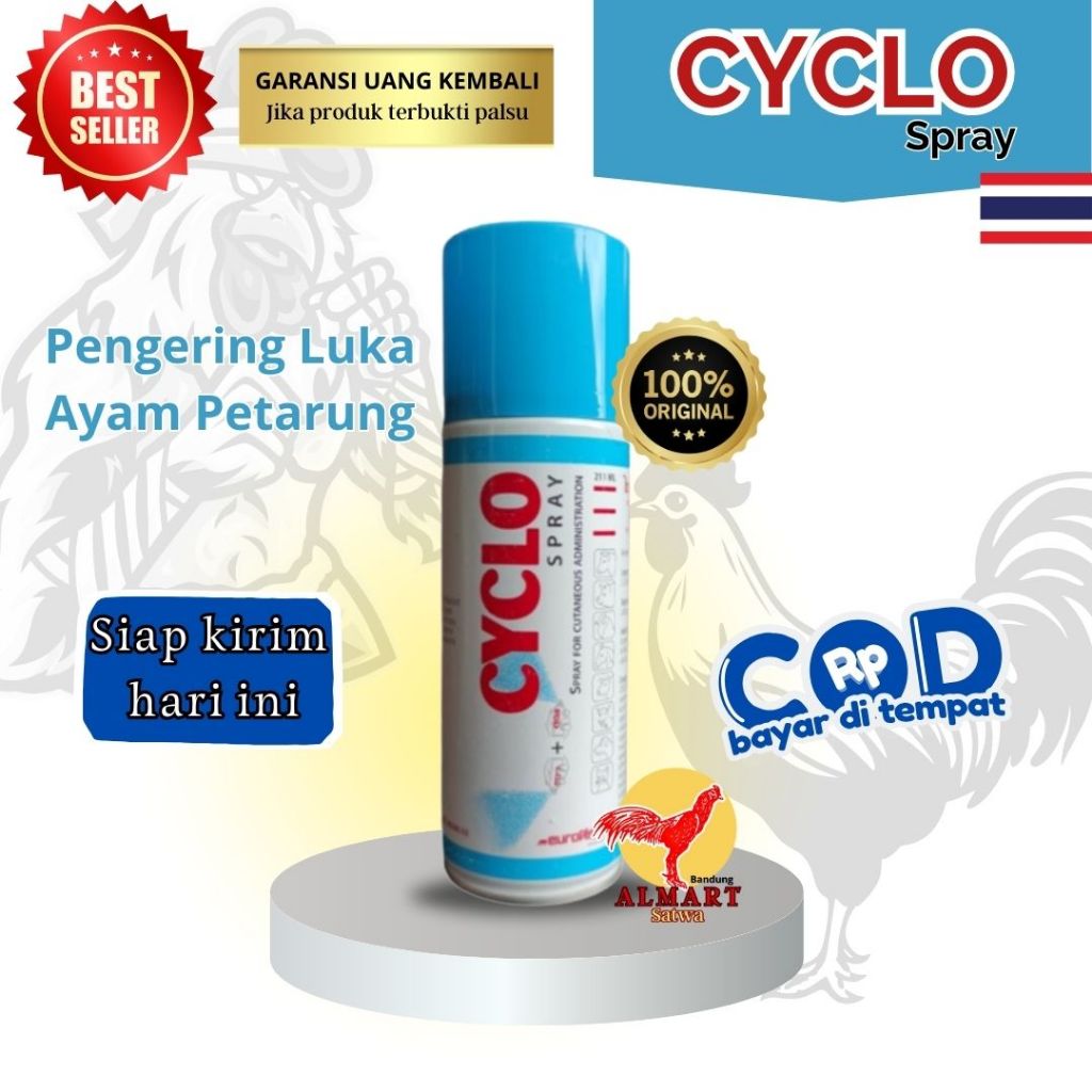 Jual ADY78 Cyclo Spray Impor Thailand Obat Luka Ayam | Shopee Indonesia