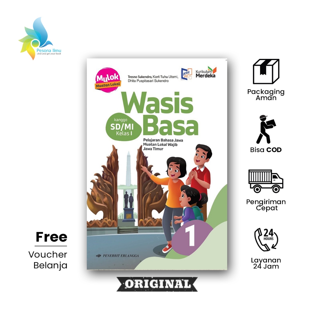 Jual Mulok : Wasis Basa SD/MI kelas 1,2,3,4,5 Kurikulum Merdeka - Penerbit Erlangga | Shopee ...