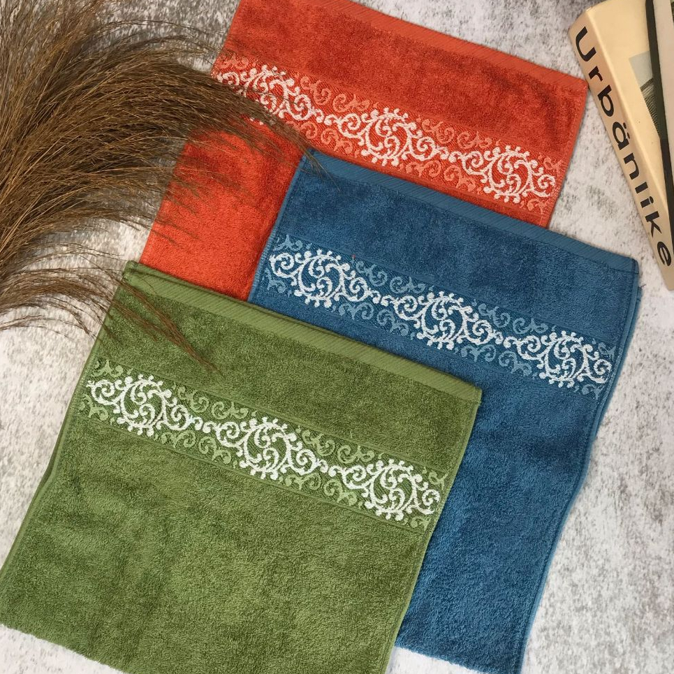 Jual Handuk Mandi Dewasa Ukuran sedang Hanami Toyo Terry 78x34cm Bordir ...