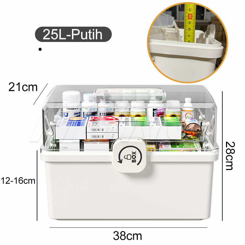 Jual HEINO Box Obat Kotak Penyimpanan Kotak Obat Portable Plastic ...