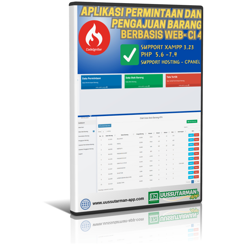 Jual Aplikasi Permintaan dan Pengajuan Barang Berbasis Web - Pemograman web | Shopee Indonesia