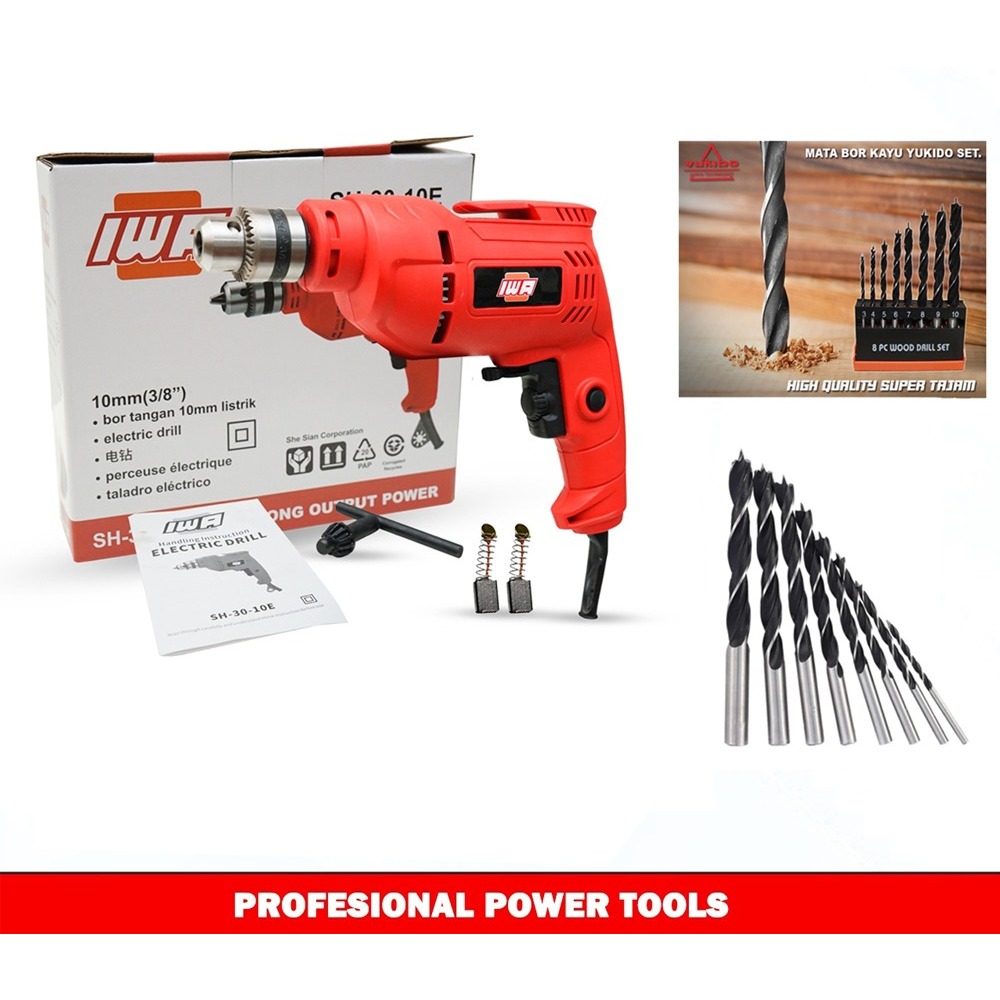 Jual TERLARIS BOR BOLAK BALIK SET KOPER!!! bor YUKIDO JAPAN 10mm set ...