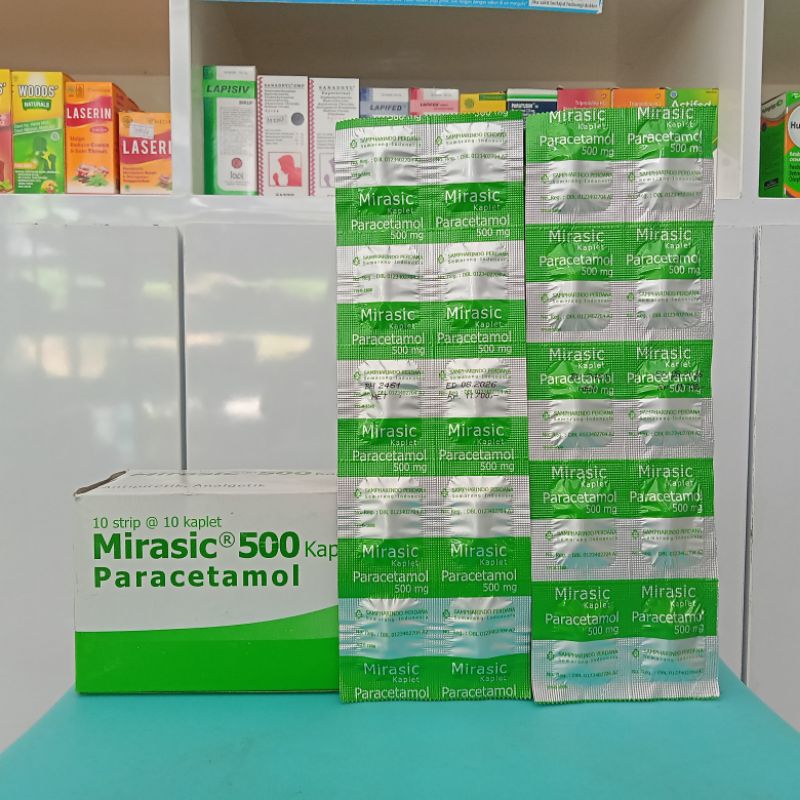Jual MIRASIC tablet Paracetamol 500mg 1Strip @10tab | Shopee Indonesia