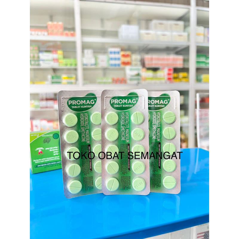 Jual PROMAG 10 TABLET 1 STRIP KUNYAH OBAT SAKIT MAAG DAN KEMBUNG ...